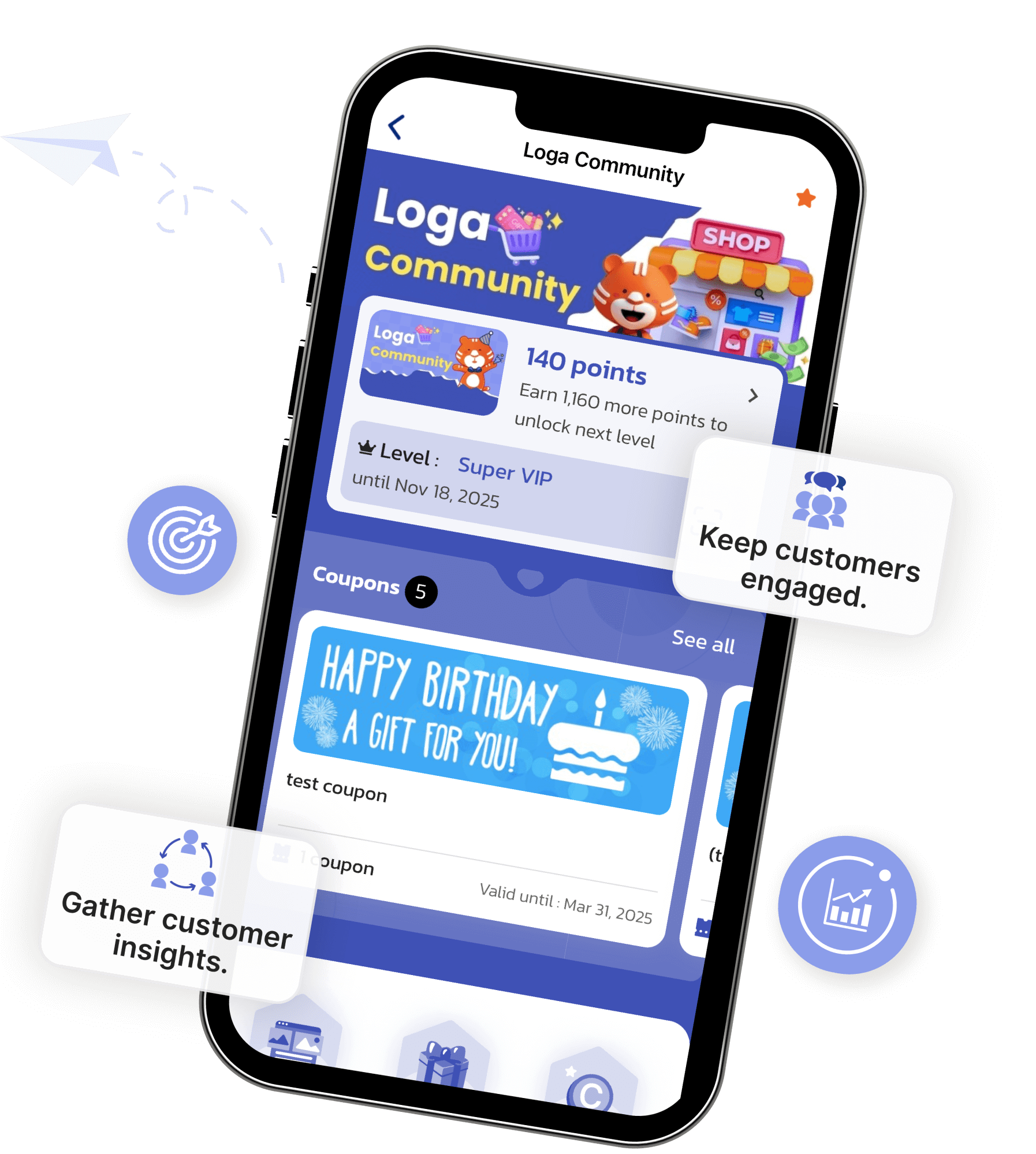 Loga | Loga : แอประบบสมาชิกสำหรับร้านค้า ทำแอป บัตรสมาชิก สะสมแต้ม คูปอง เติมเงิน ซื้อสินค้า ใช้ ...